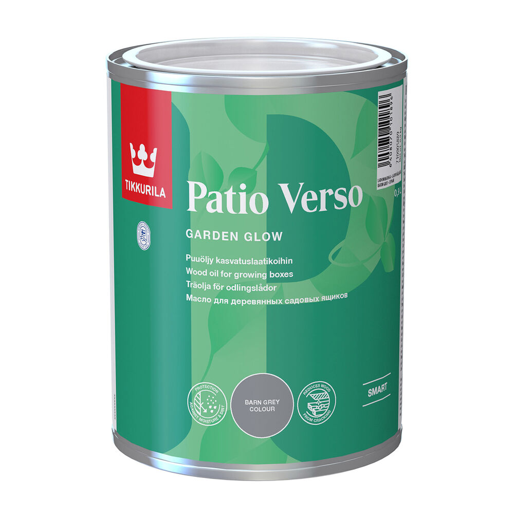 Puuöljy Patio Verso 0,9 l ladonharmaa | STARK verkkokauppa