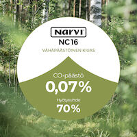 Puukiuas Narvi NC 16 musta 8-16 m³ | STARK verkkokauppa