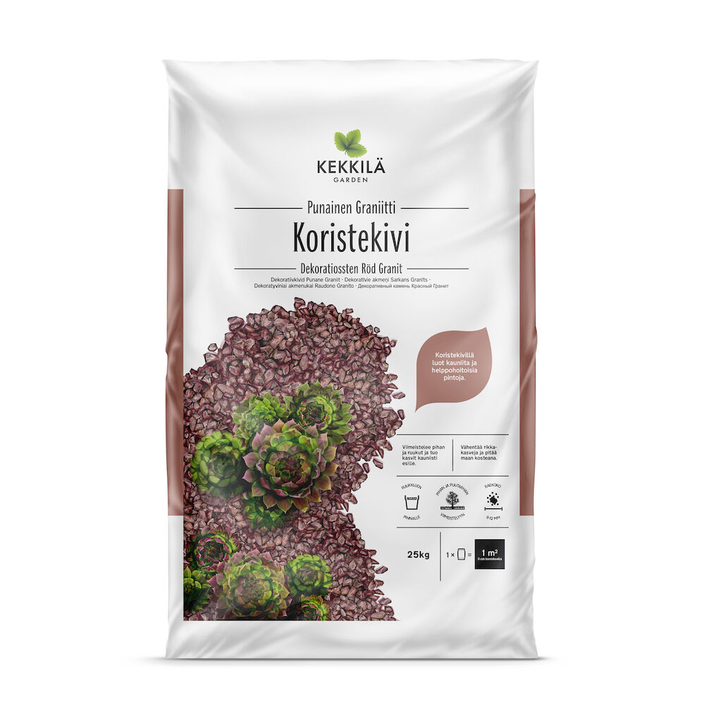 Koristekivi Kekkilä punainen 25 kg | STARK verkkokauppa