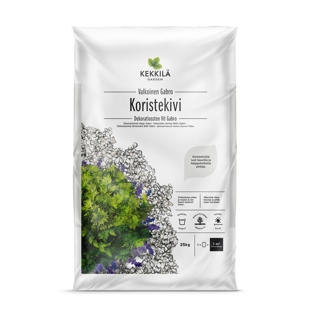 Koristekivi Kekkilä valkoinen 25 kg | STARK verkkokauppa