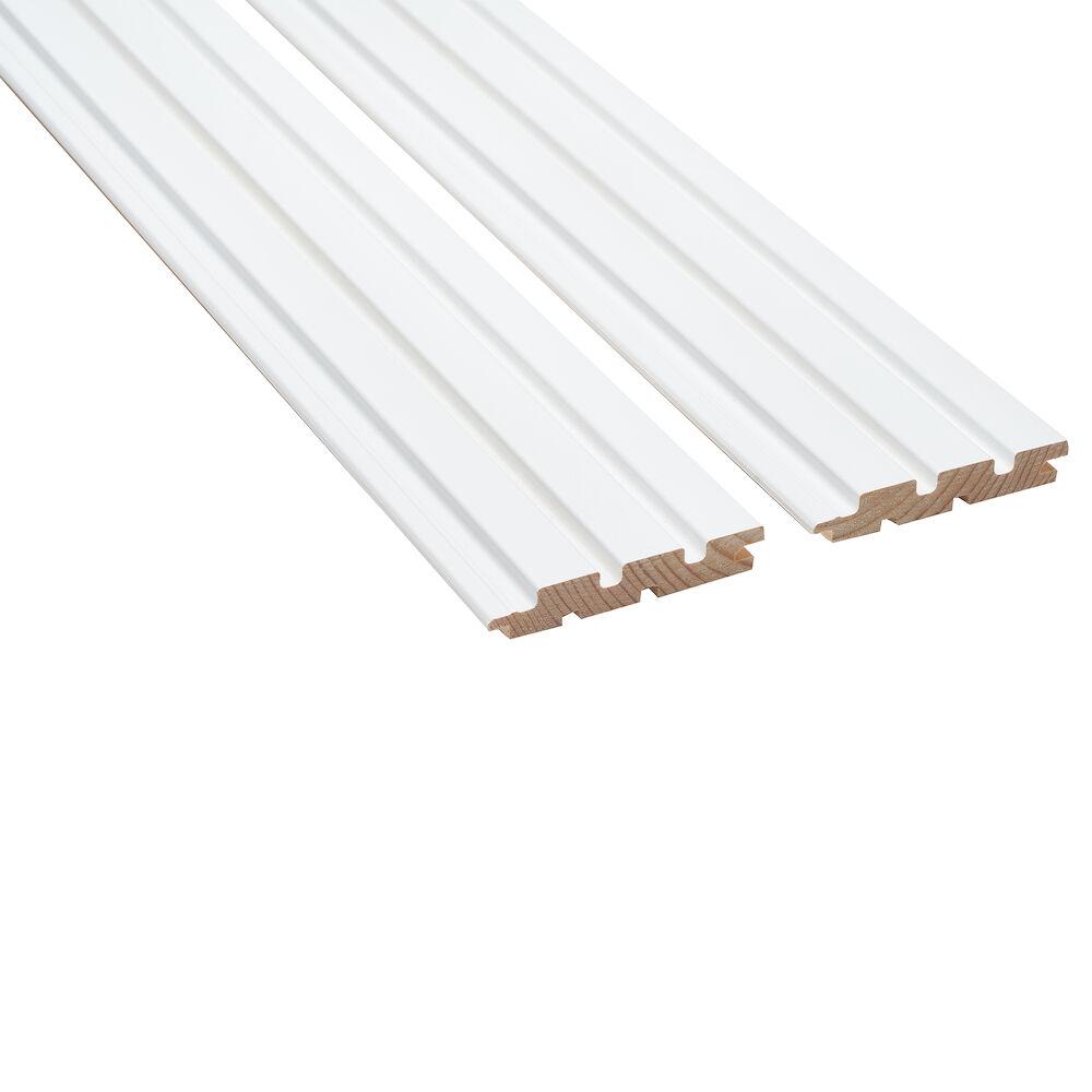 Sisustuspaneeli Siparila Puro 15x90x2700 mm Puhdas valkoinen 1,29 m² ...