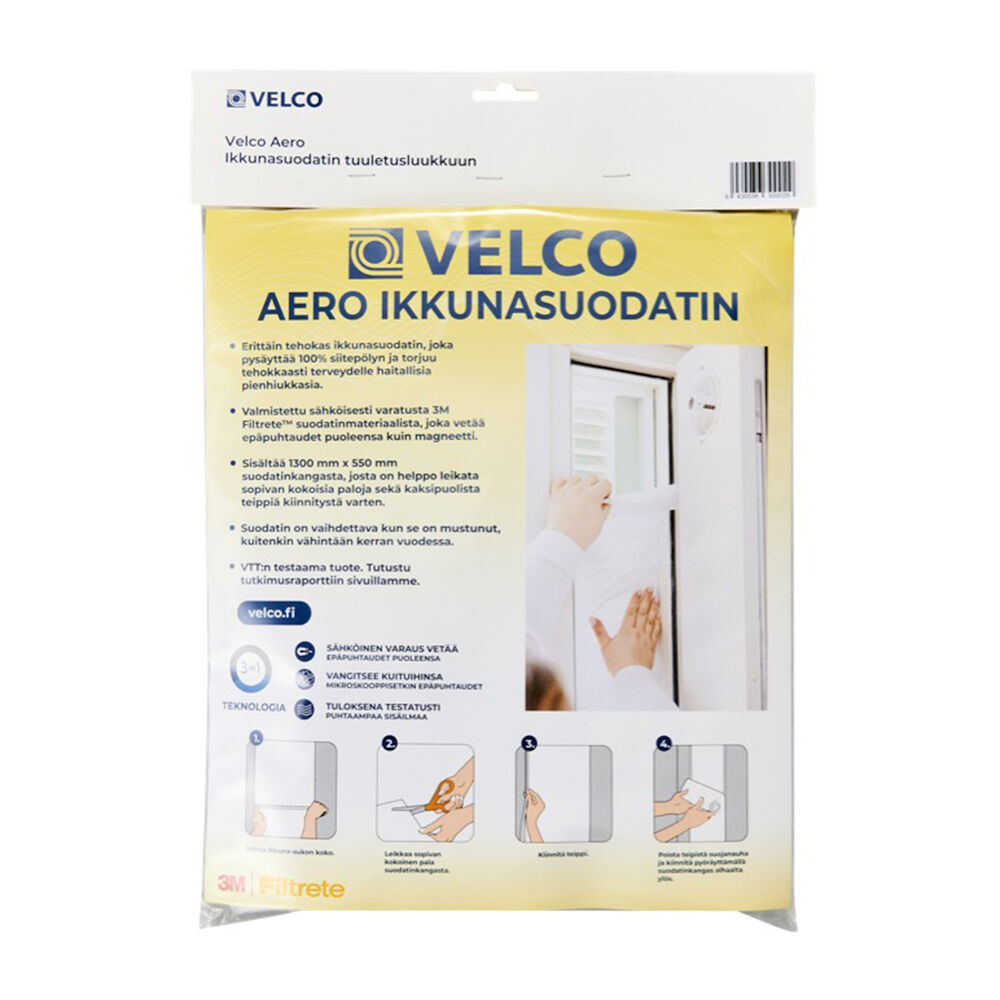 Ikkunasuodatin Velco Aero 1300 x 550 mm | STARK verkkokauppa