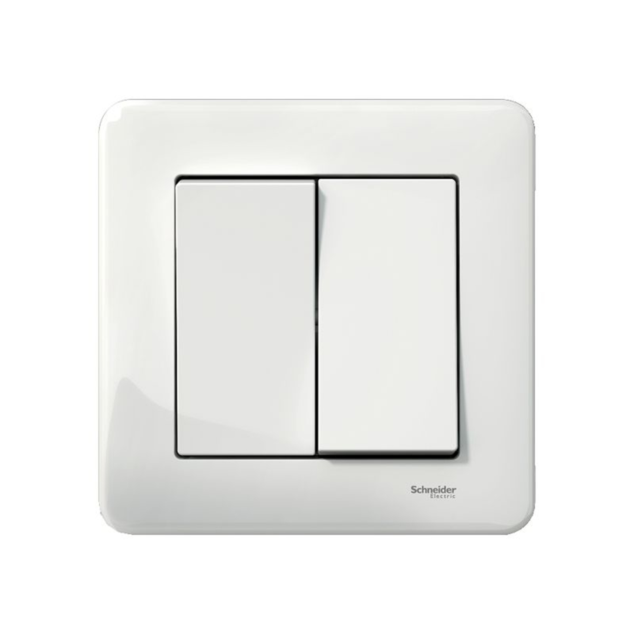 Kytkin 2-osanen Exxact 5 uppo IP44 kehys + peitelevy valkoinen | STARK ...