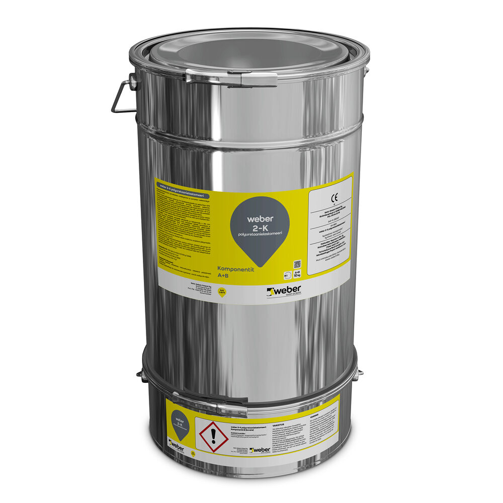 Polyuretaanielastomeeri weber 2-K 10kg RAL 7032 | STARK verkkokauppa