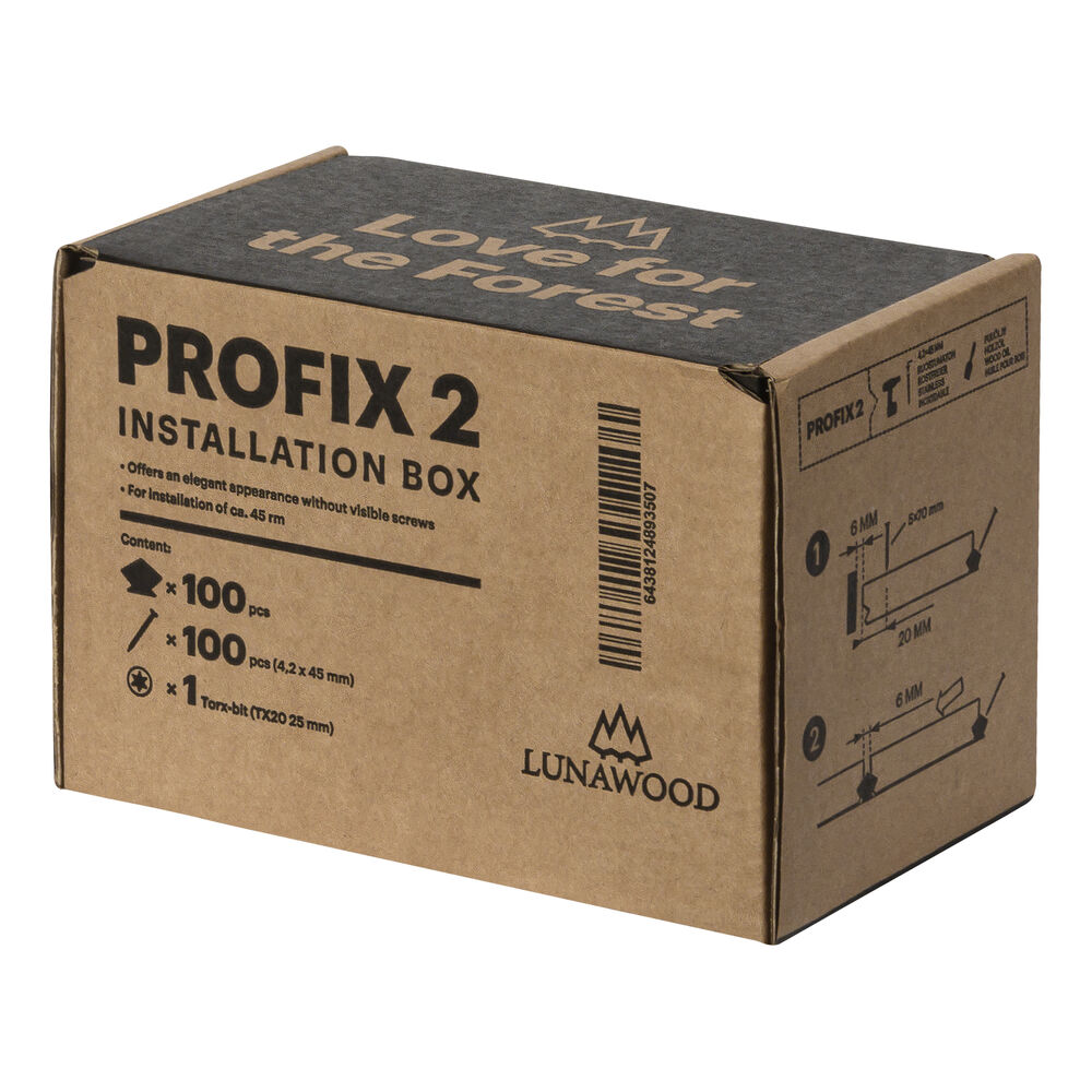 Piilokiinnike Lunawood Luna Profix 2 100kpl | STARK verkkokauppa