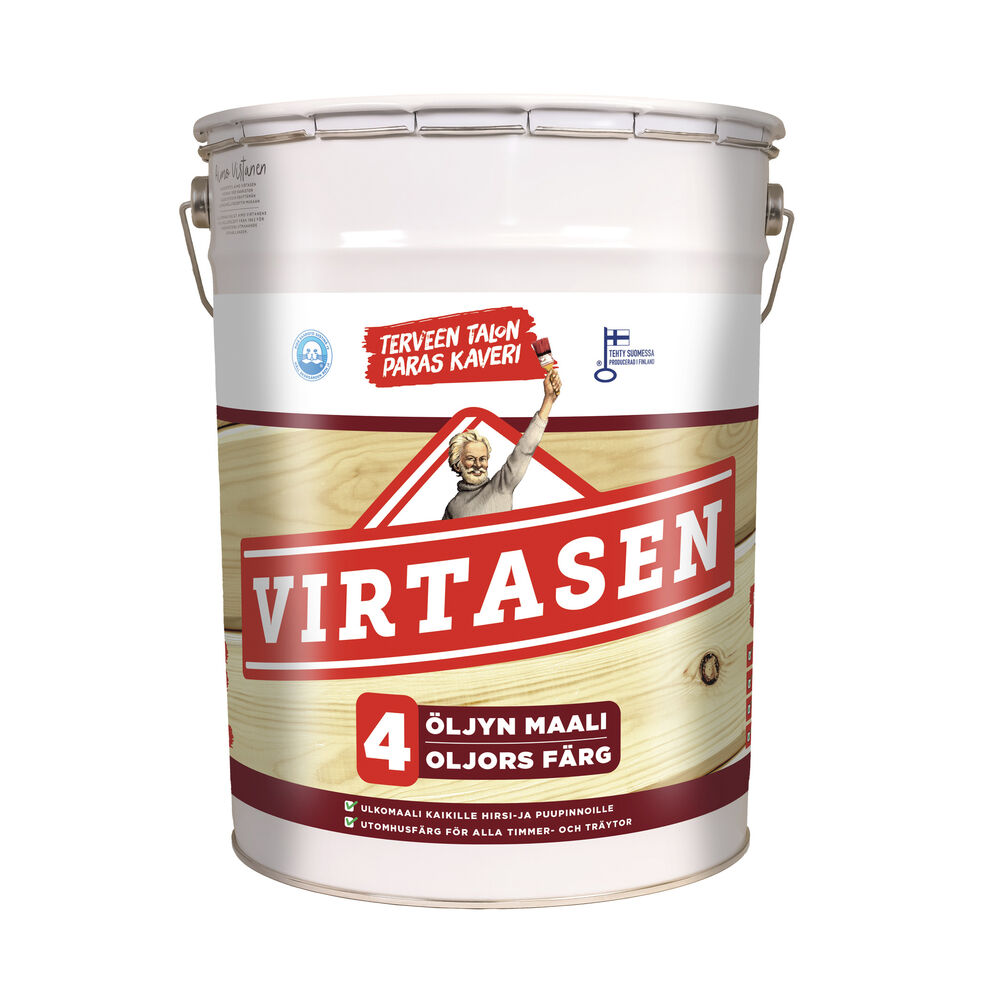 Virtasen 4 Öljyn maali Italian punainen 20L | STARK verkkokauppa