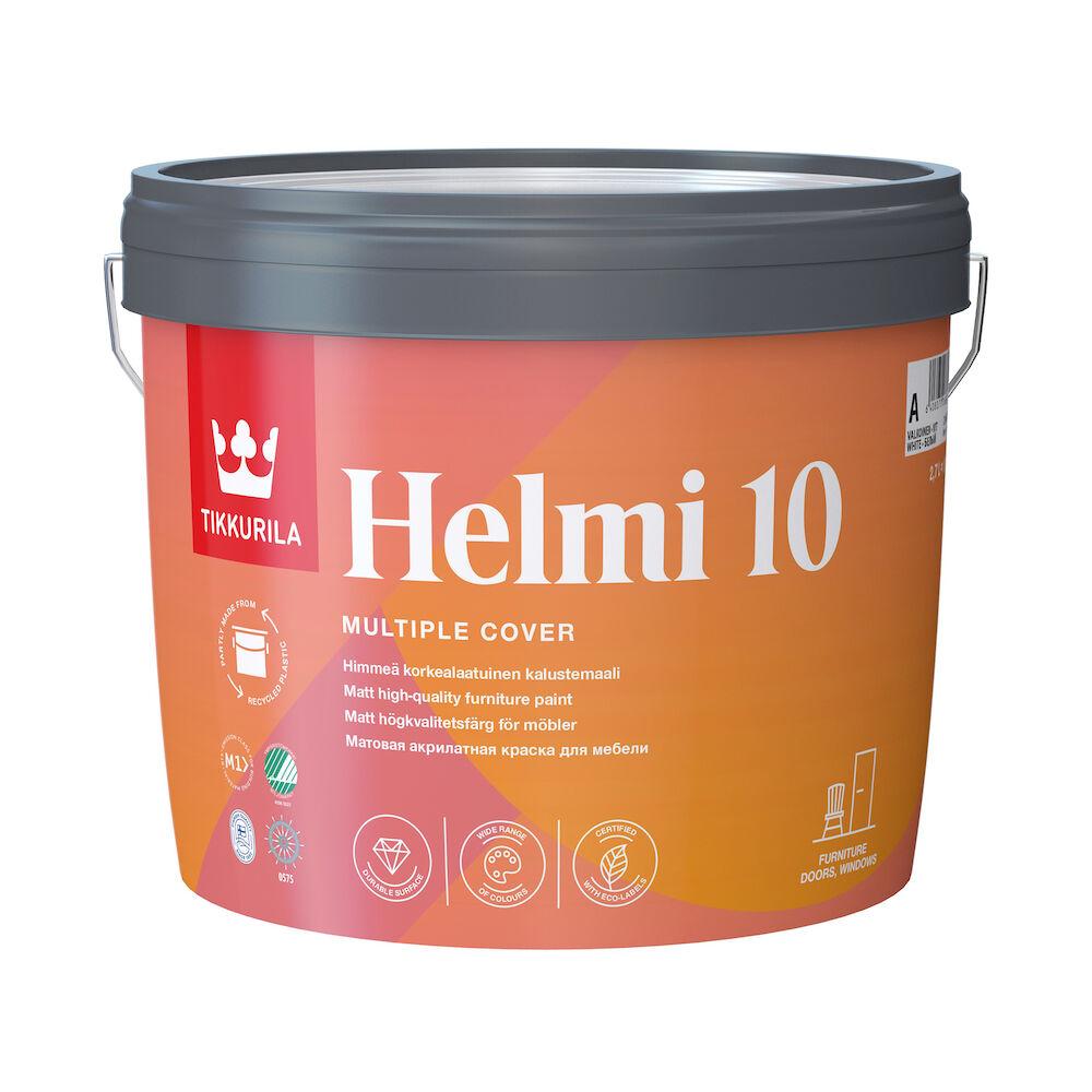 Kalustemaali Helmi 10 himmeä 2,7 l valkoinen | STARK verkkokauppa